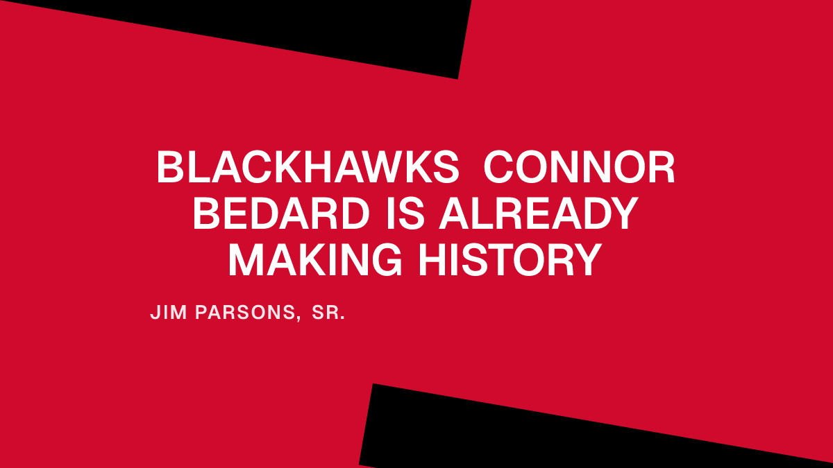 Blackhawks Connor Bedard Is Already Making History | Professors' Press Box
