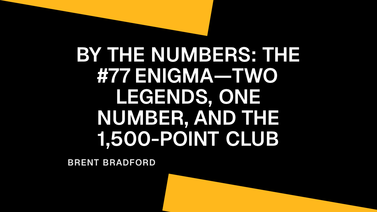 By the Numbers: The #77 Enigma—Two Legends, One Number, and ...